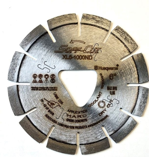 Soff-Cut Excel 1000 Next Day Series Husqvarna Early Entry Diamond Blade ...