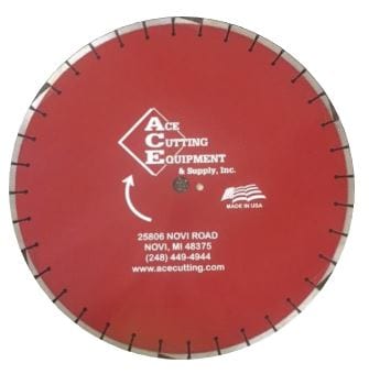 A32 Asphalt Diamond Blade – Ace Cutting