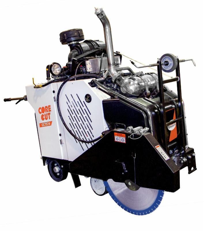 CC7574DKV Core Cut Diesel Walk Behind Concrete Saw Diamond Products ...