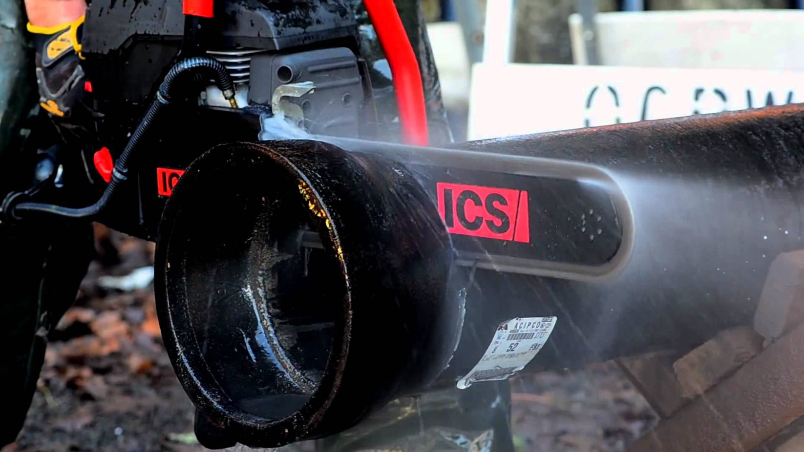 ICS 695F4 PowerGrit Ductile Iron Pipe Chainsaw – Ace Cutting